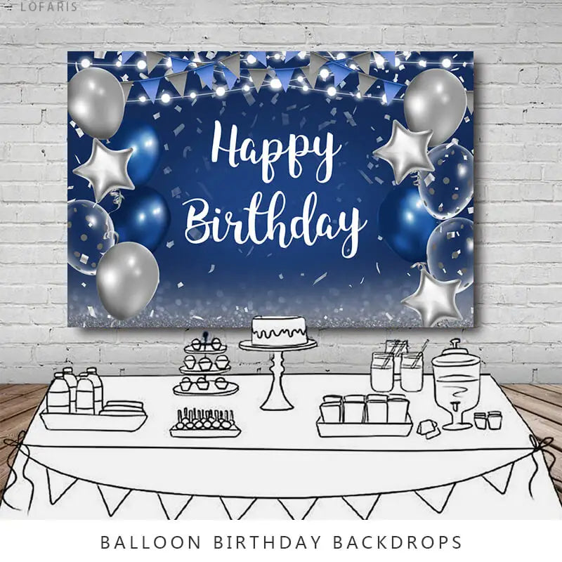 Balloon Birthday Decoration Backdrops for Party