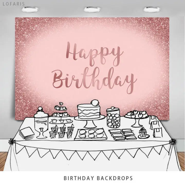Happy Birthday Backdrop | Birthday Party Background