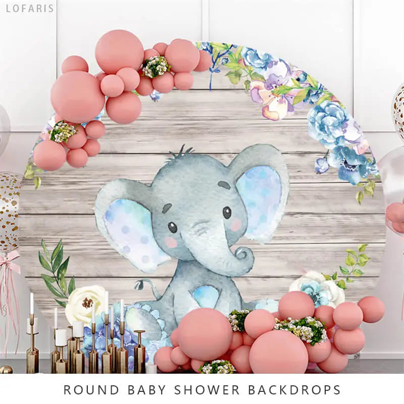 Affordable Round Baby Shower Backdrops
