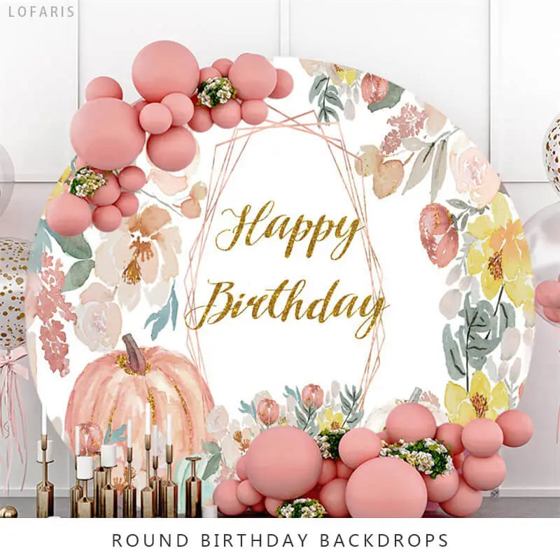 Round Birthday Backdrops for sale