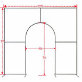 10x9FT Welcome Door Chiara Metal Stand for Party - Lofaris