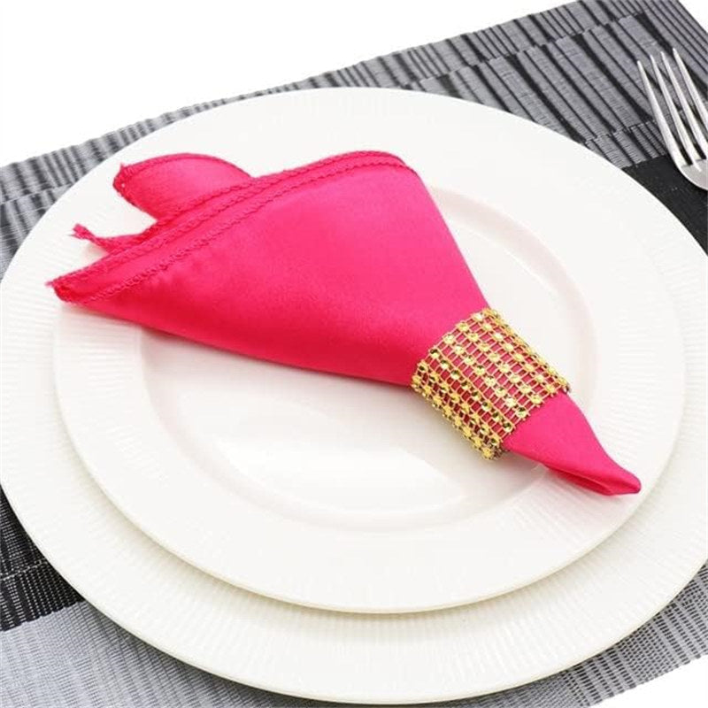 50 Pcs Folded Mouth Cloth Solid Color Restaurant Towel - Lofaris