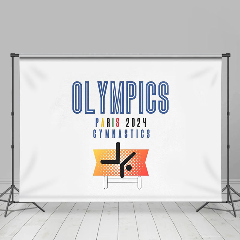Athlete Sport Gymnastics Paris 2024 Olympic Backdrop - Lofaris
