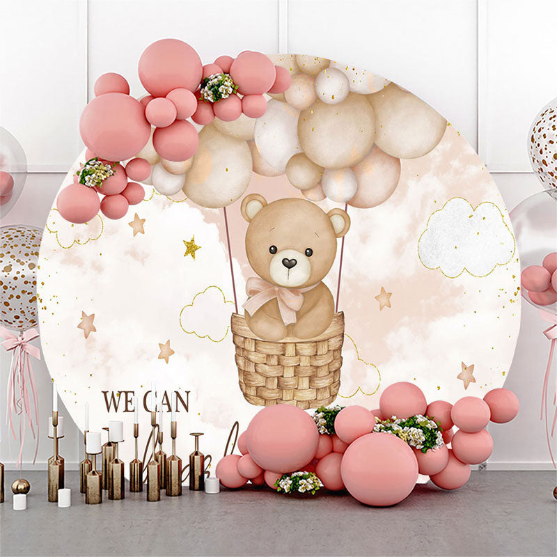 Bearly Waiy Teddy Bear Circle Baby Shower Backdrop – Lofaris