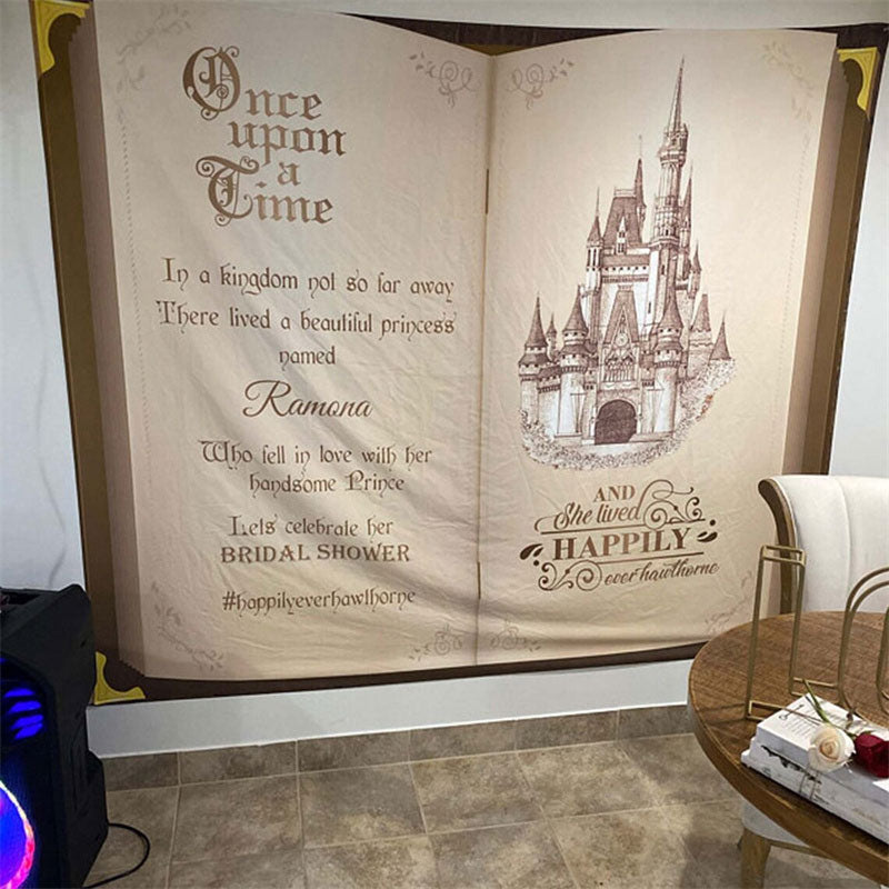 Custom Fairytale Storybook Backdrop Wedding Props - Lofaris