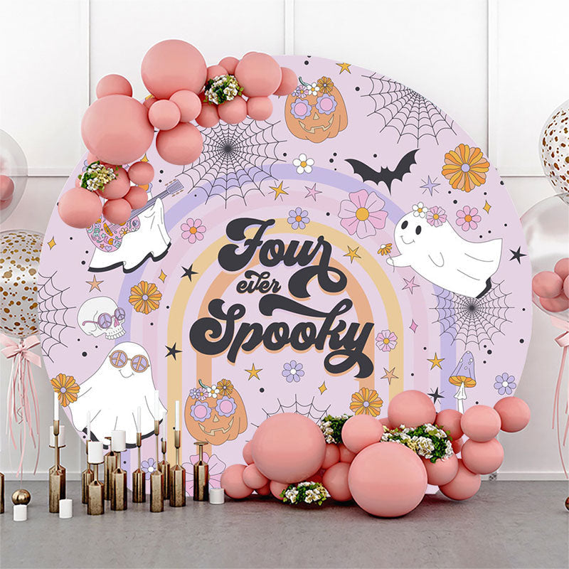 Halloween Four Ever Spooky Round Birthday Backdrop – Lofaris