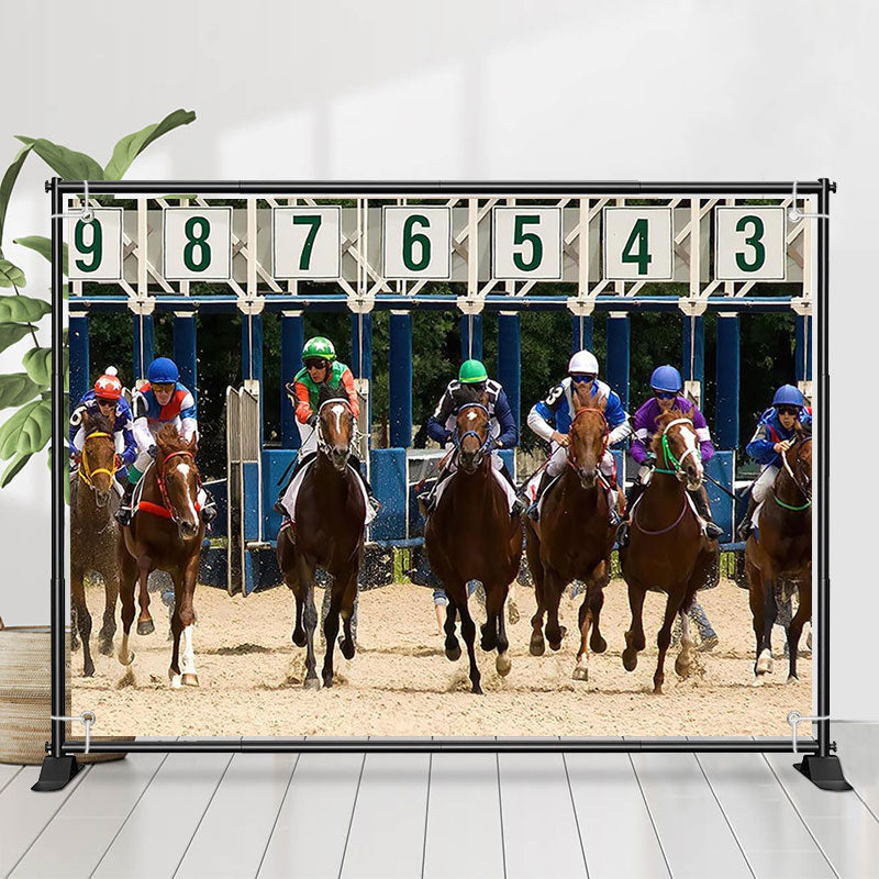 Horse Racing Course Kentucky Derby Party Backdrop - Lofaris
