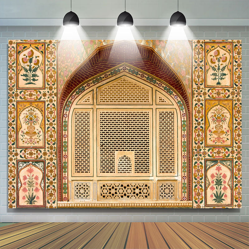 Indian Palace Architecture Travel Party Backdrop - Lofaris