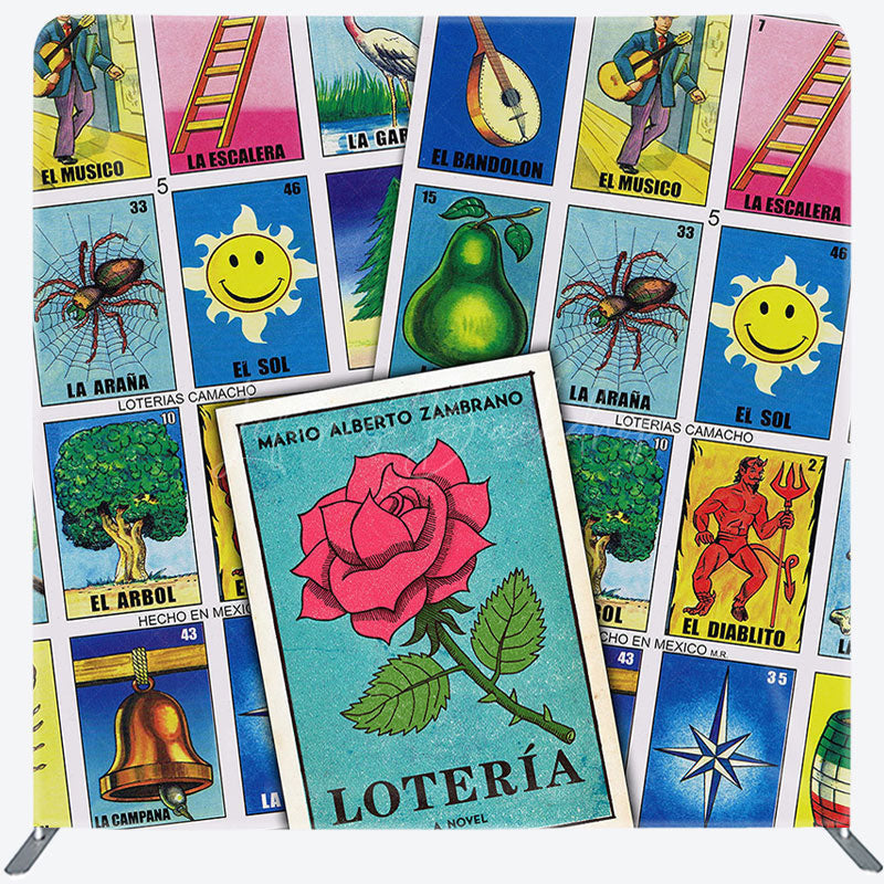 Vintage Colorful Card Game Square Tension Backdrop - Lofaris