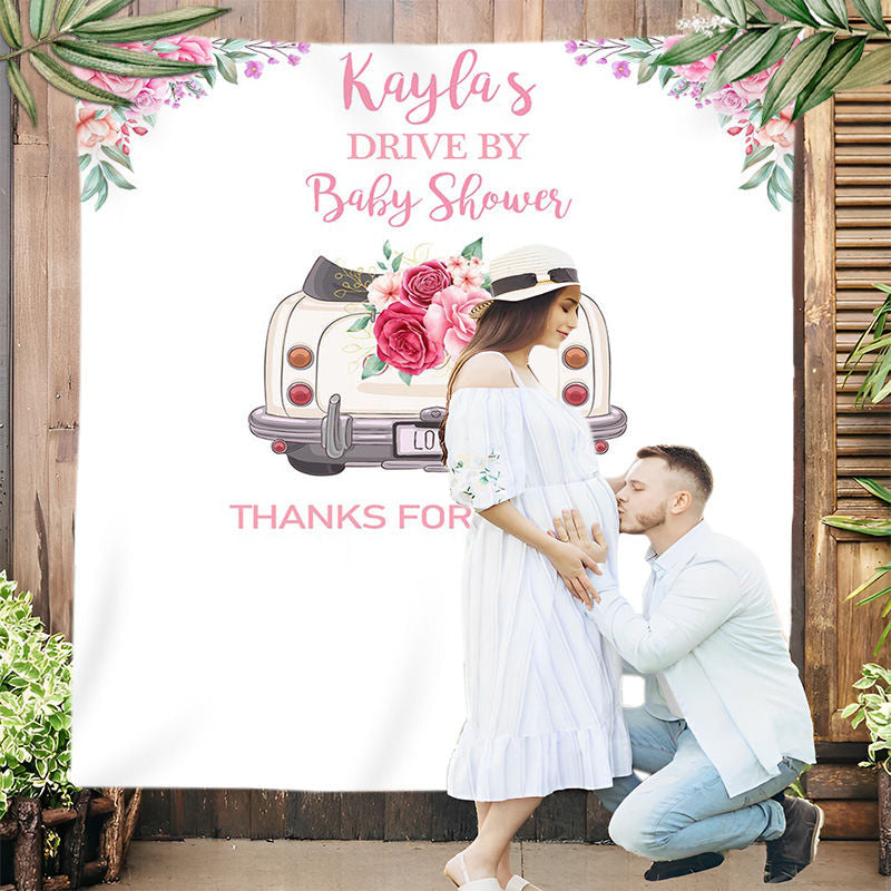 Lofaris Personalized Drive Through Bridal Shower Backdrop