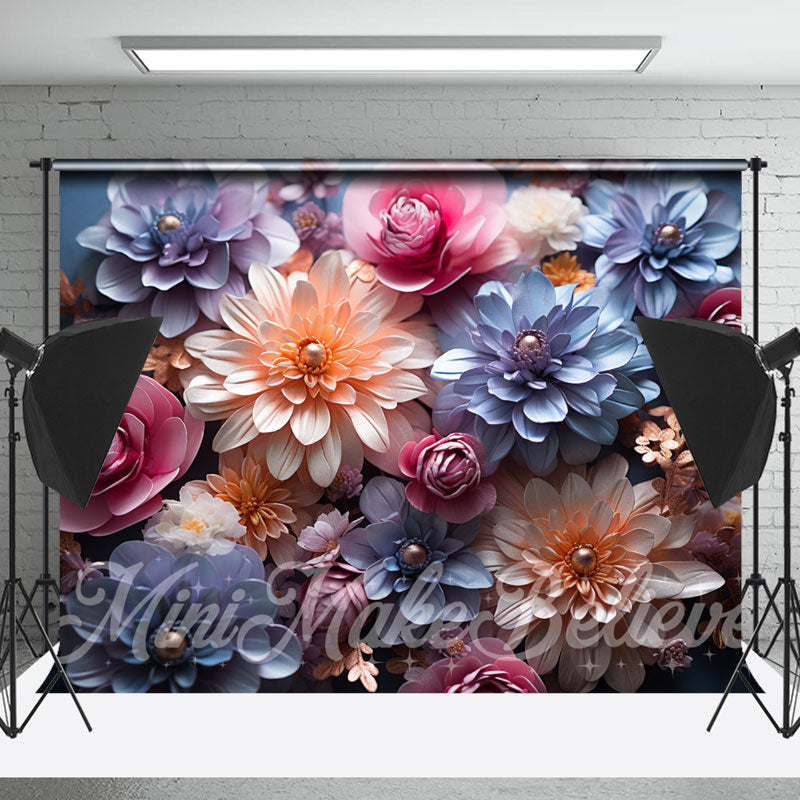 Screen Full of Flowers Women Fine Art Photo Backdrop - Lofaris