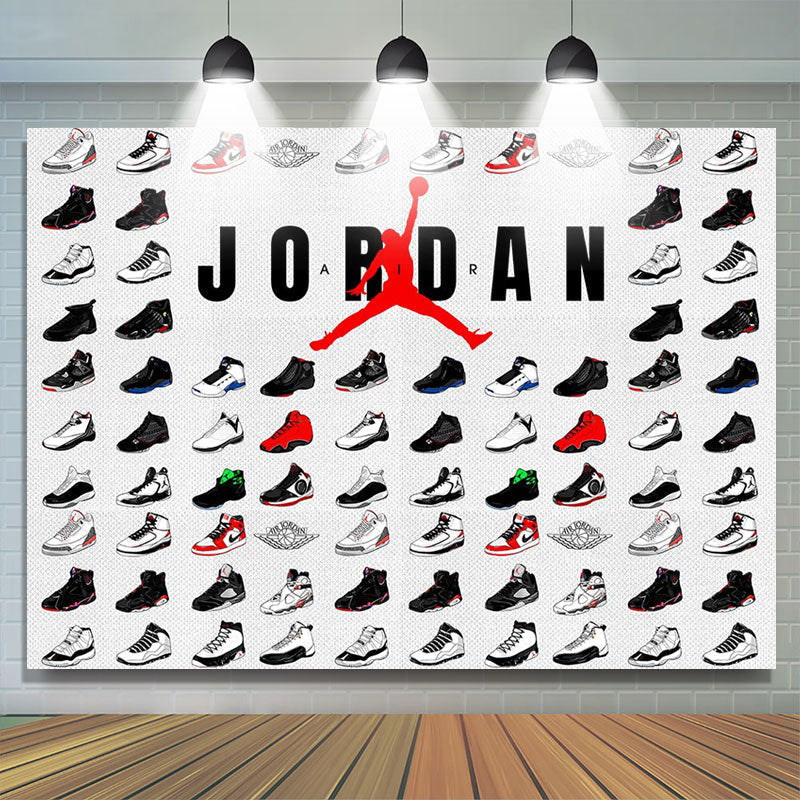 Sneaker Lovers Photo Backdrop For Birthday Party - Lofaris