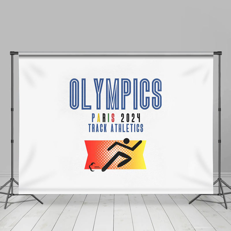 Sports Track Athletics Paris 2024 Olympic Backdrop - Lofaris