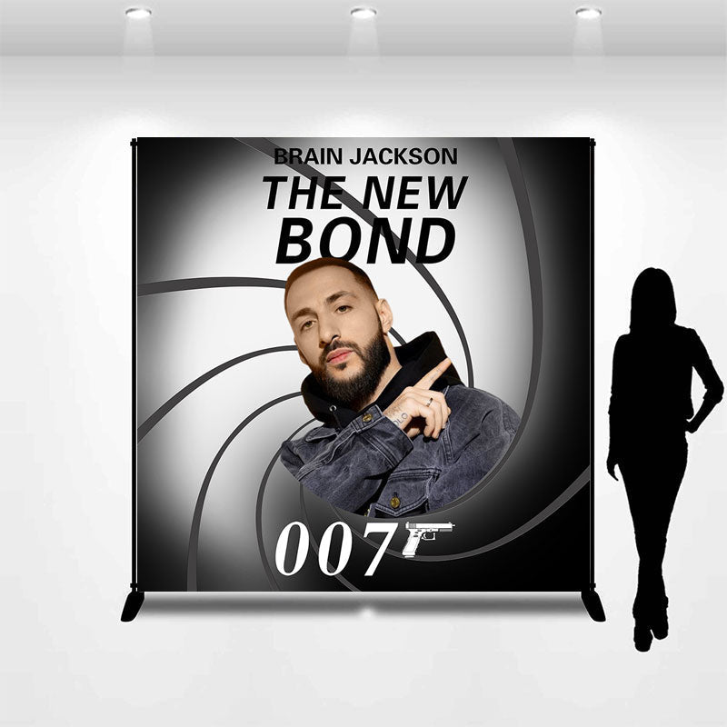 The New Bond 007 Custom Birthday Backdrop For Boy - Lofaris