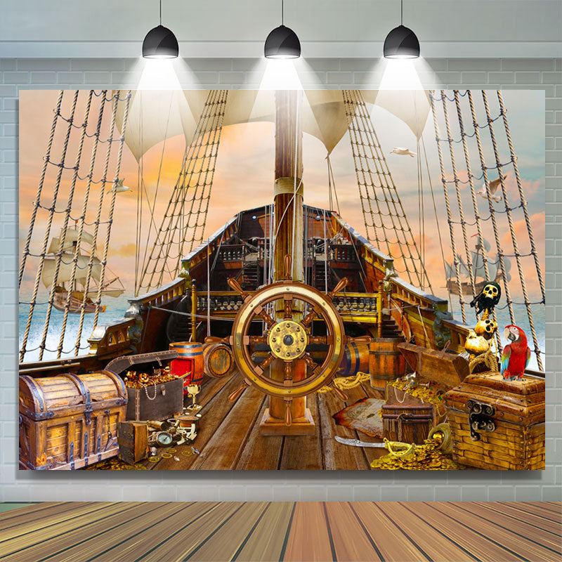 Pirate Ship Backdrop