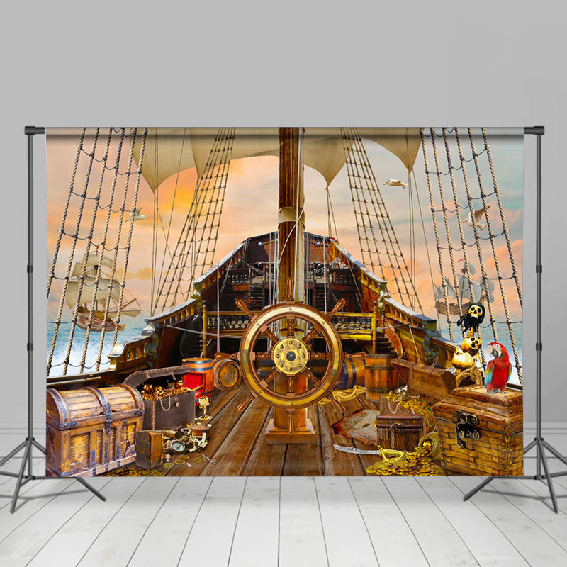 Pirate Ship Backdrop