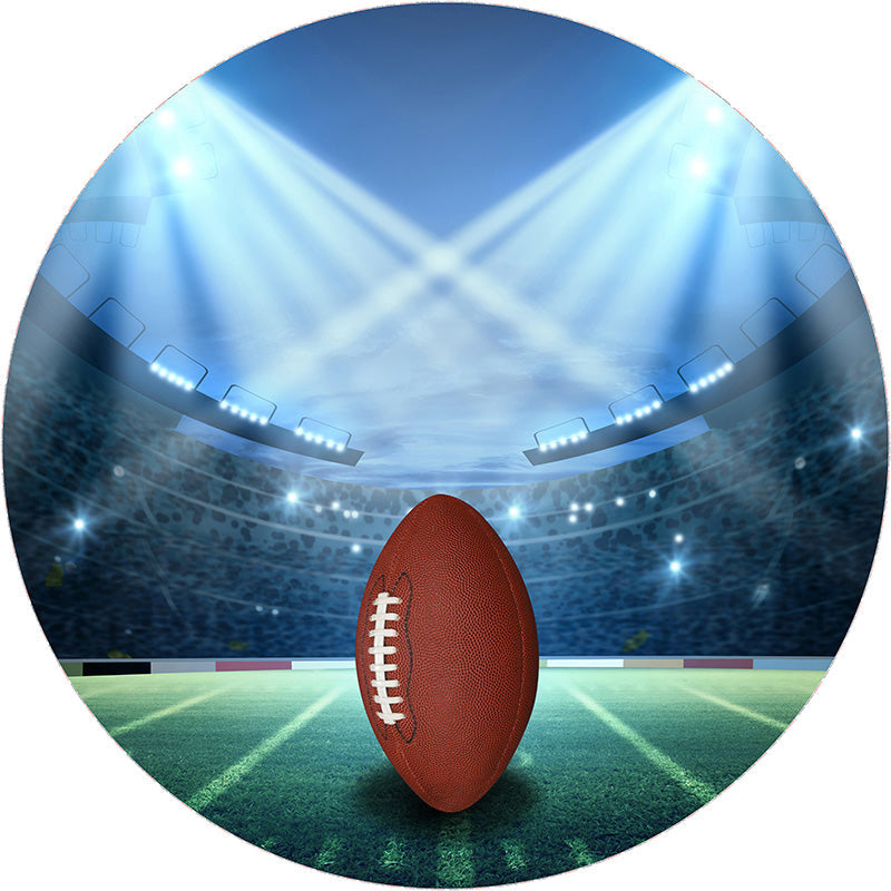 American Football Theme Round Birthday Backdrop Kit For Boy – Lofaris