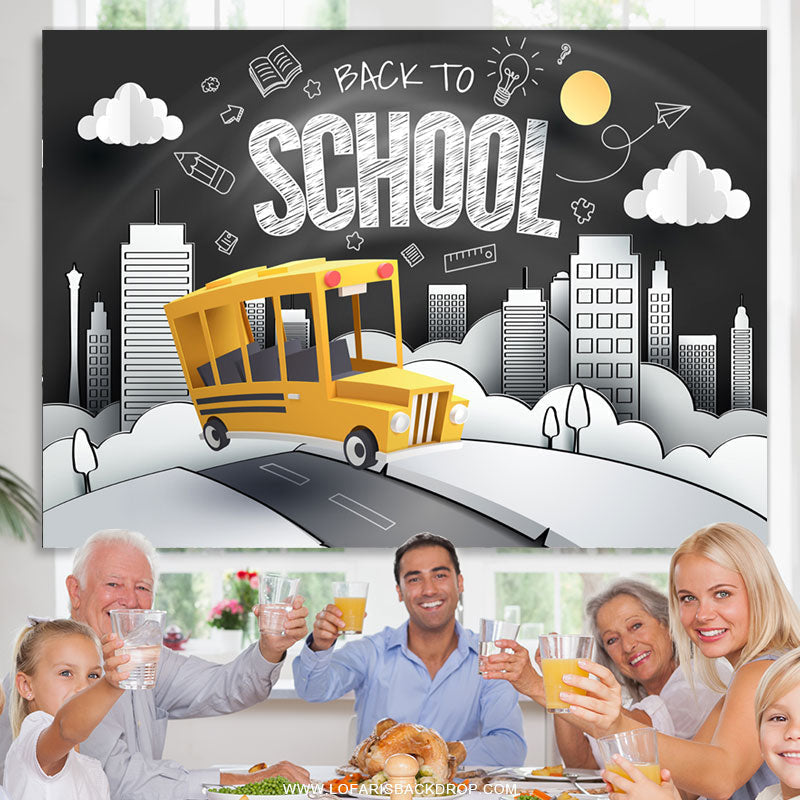 Blackboard Pattern Back To School Backdrop For Students – Lofaris
