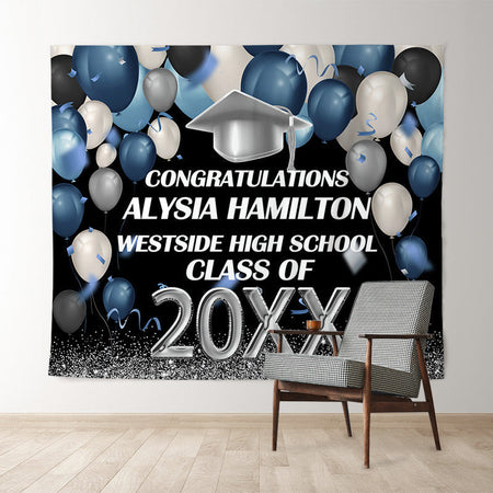 Custom Graduation Backdrop for High School & College - Lofaris