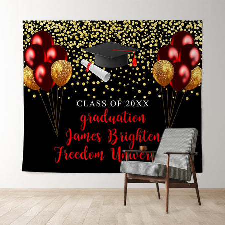 Custom Graduation Backdrop for High School & College - Lofaris