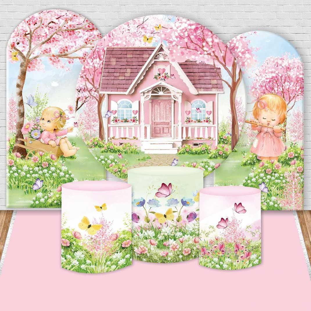 Custom Chiara Arch Backdrop with Round Backdrop Kit – Lofaris