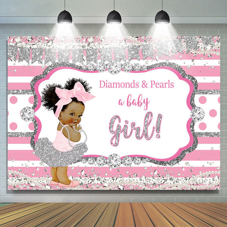 Personalized Girl Baby Shower Party Backdrops – Lofaris