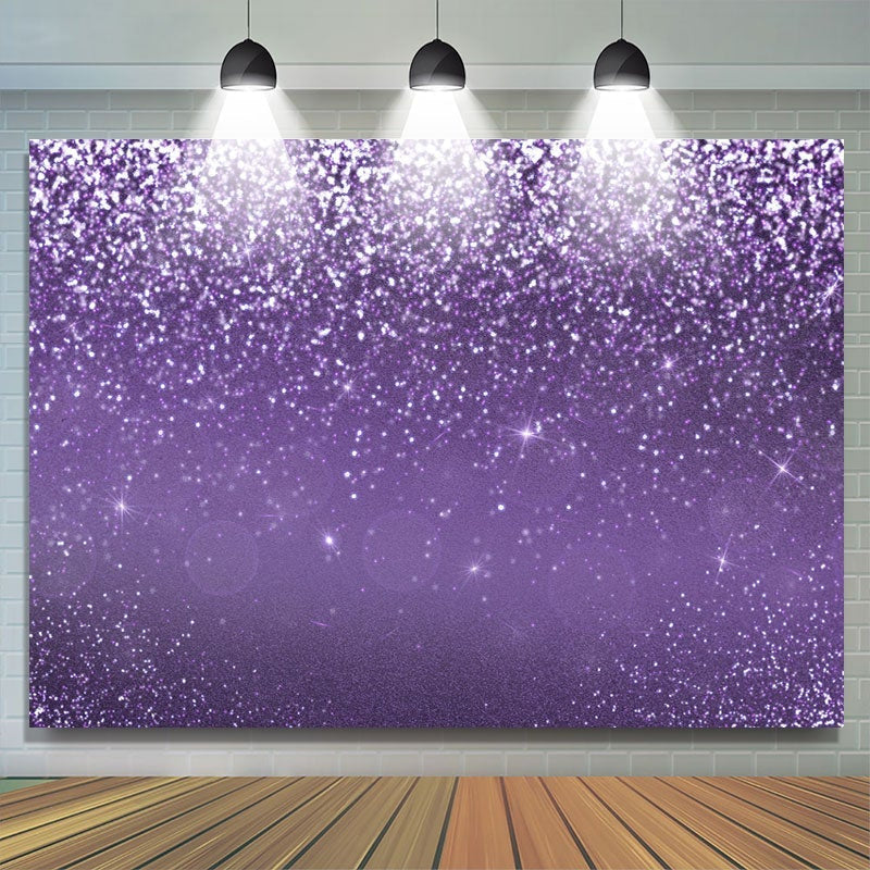 Glitter Purple Bokeh Birthday Baby Shower Backdrop – Lofaris
