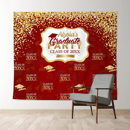 Custom Graduation Backdrop for High School & College - Lofaris
