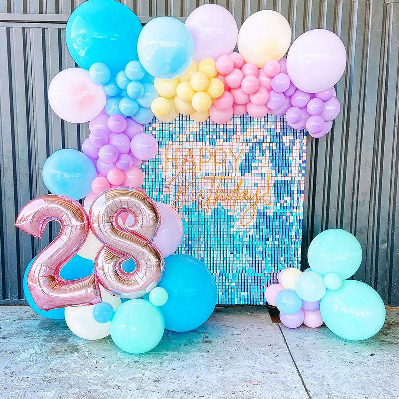 Lofaris Holiday Shimmer Wall DIY Sequin Backdrop For Retirement Birthday