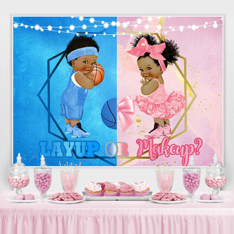 Layup Or Makeup Baby Shower Party Backdrop Decoration – Lofaris