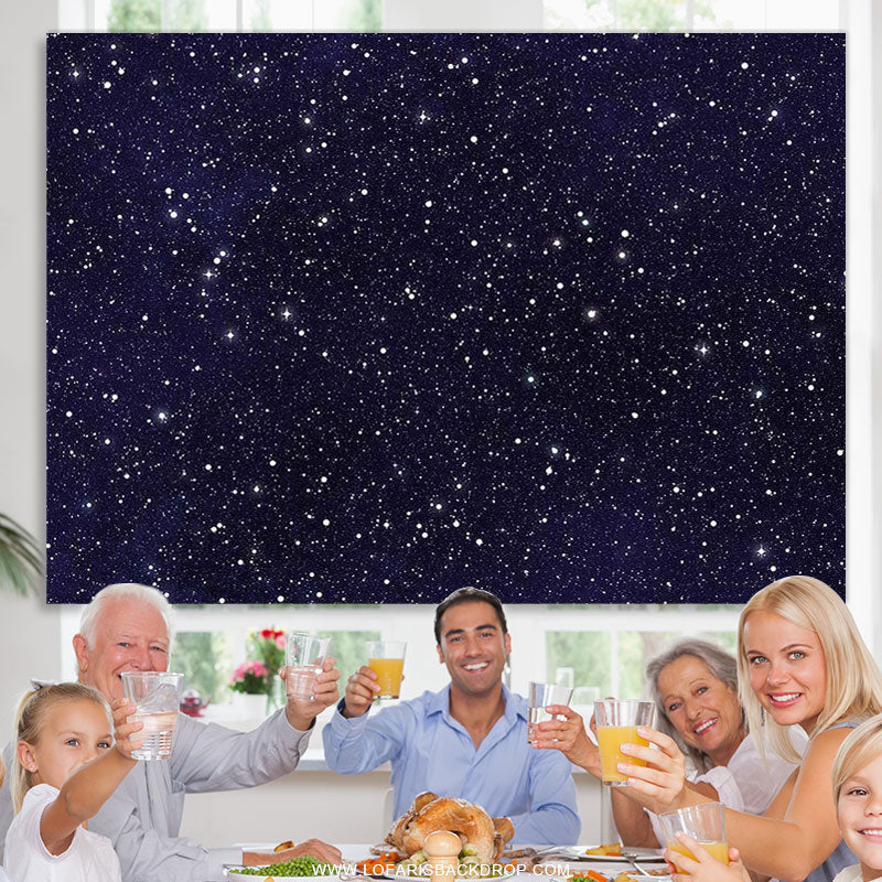 Night Sky Star Universe Space Theme Birthday Backdrop – Lofaris