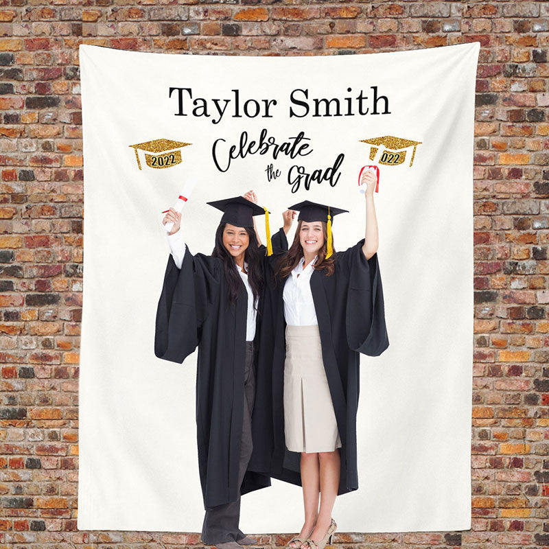 Lofaris Personalized High School College Graduation Backdrop