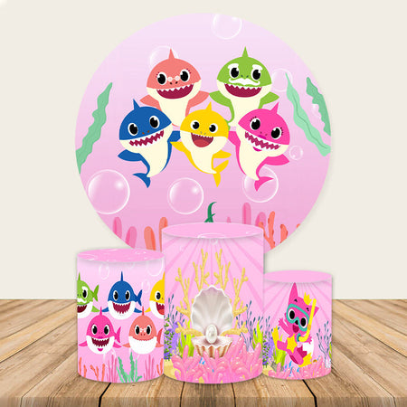 Custom Round Birthday Party Backdrop Kit - Lofaris