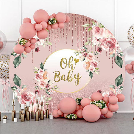 Affordable Round Baby Shower Backdrops – Lofaris