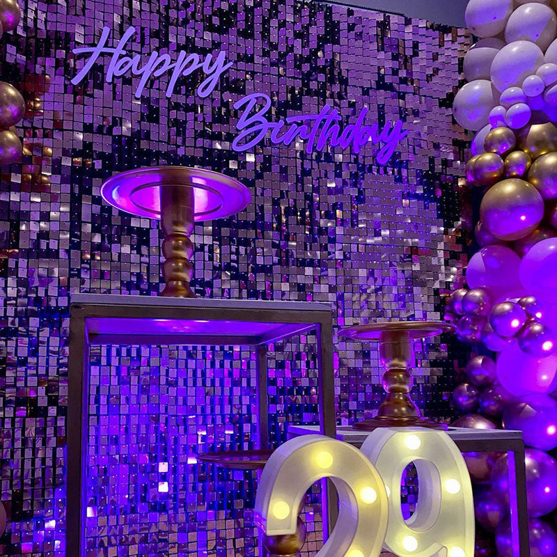 Lofaris Photo Booth Sequin Backdrop Shimmer Panels For Anniversary Proposal