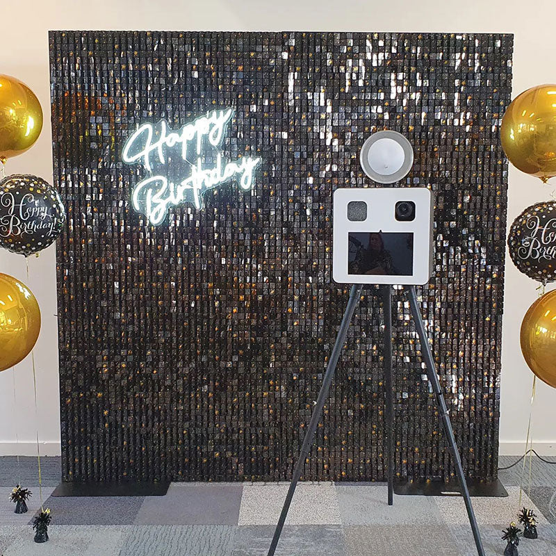 Lofaris Shimmer Wall Photo Booth Sequin For Anniversary Bridal Shower ...