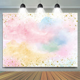 Simple Colorful Sky Cloud Happy Birthday Backdrop – Lofaris