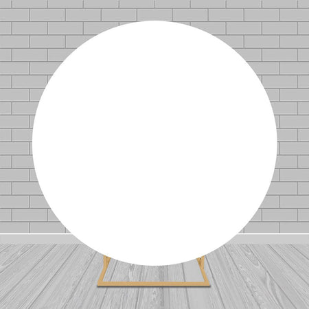 Solid White Round Backdrops to Decor Party - Lofaris