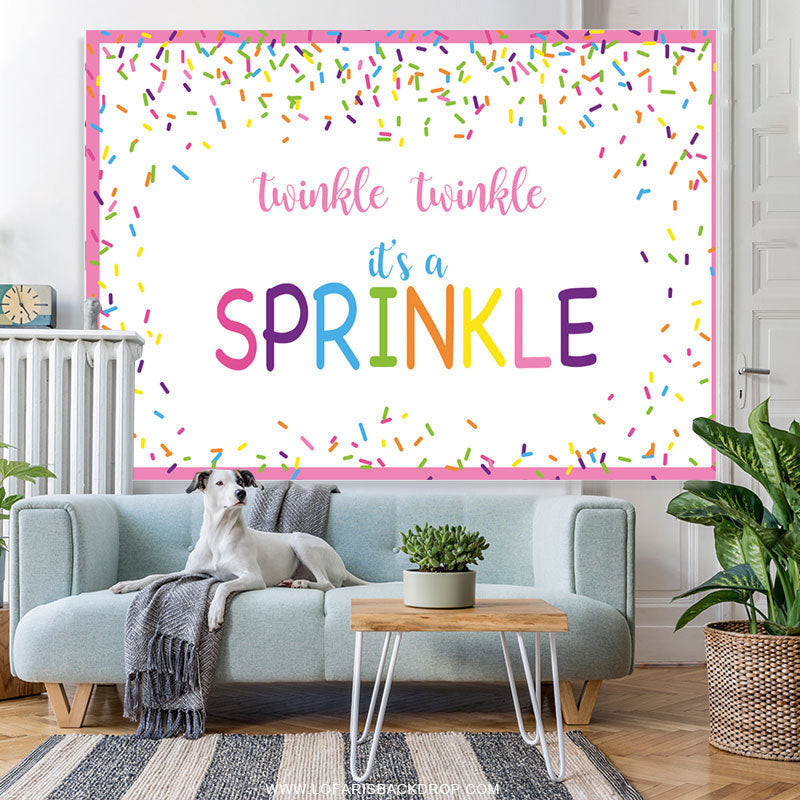 Twinkle Twinkle Its A Sprinkle Baby Shower Backdrop – Lofaris
