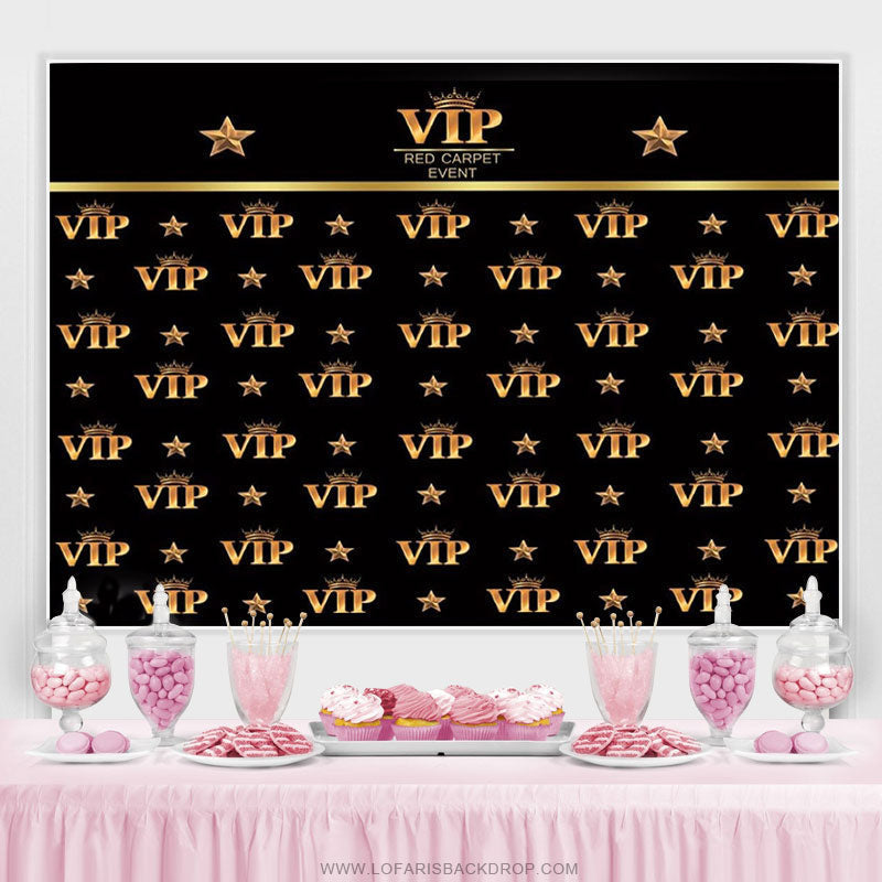 VIP Hollywood Movie Event Party Decro Banner Backdrop – Lofaris